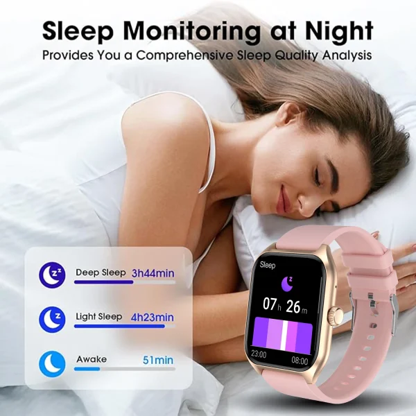 1.96″ Smartwatch with AI Voice Assistant & 100+ Sport Modes - Electronics